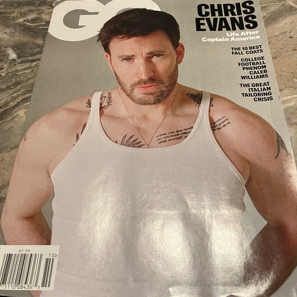Media | Gq Magazine Usa October 223 Chris Evans Brand New | Poshmark